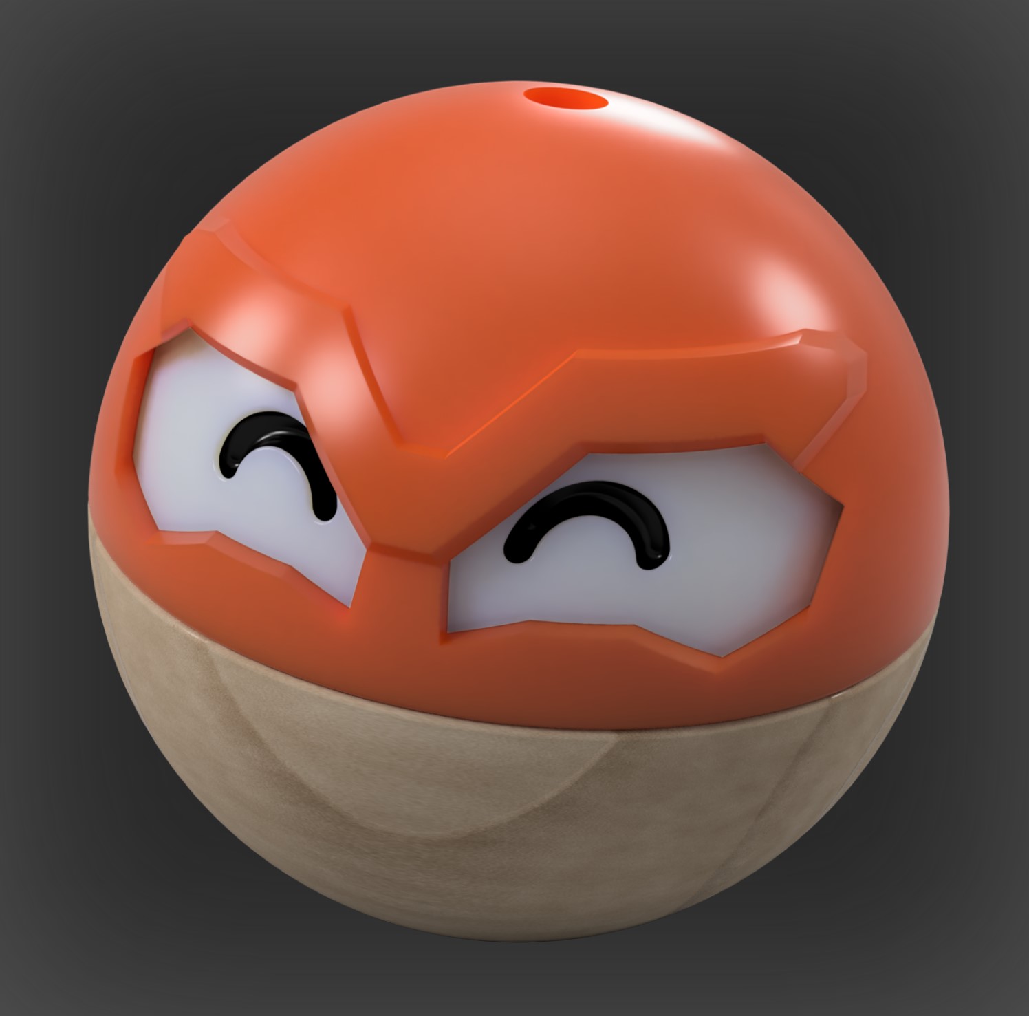 🐉 Hisuian Voltorb (Happy)・Free STL File for ・Cults