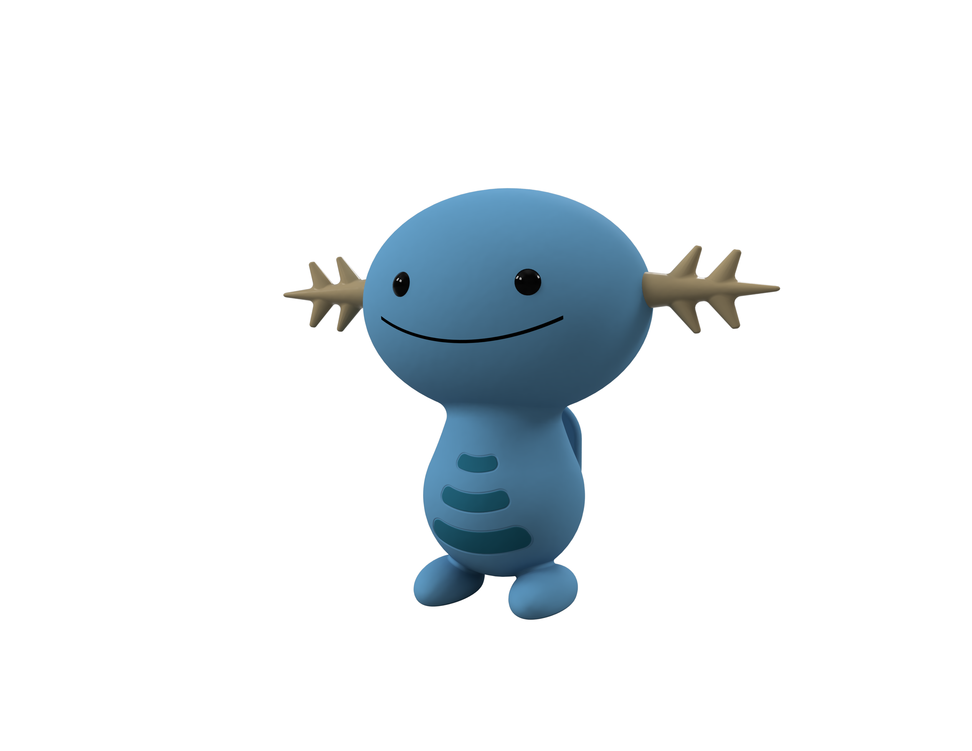 🐉 Wooper・Free STL File for ・Cults