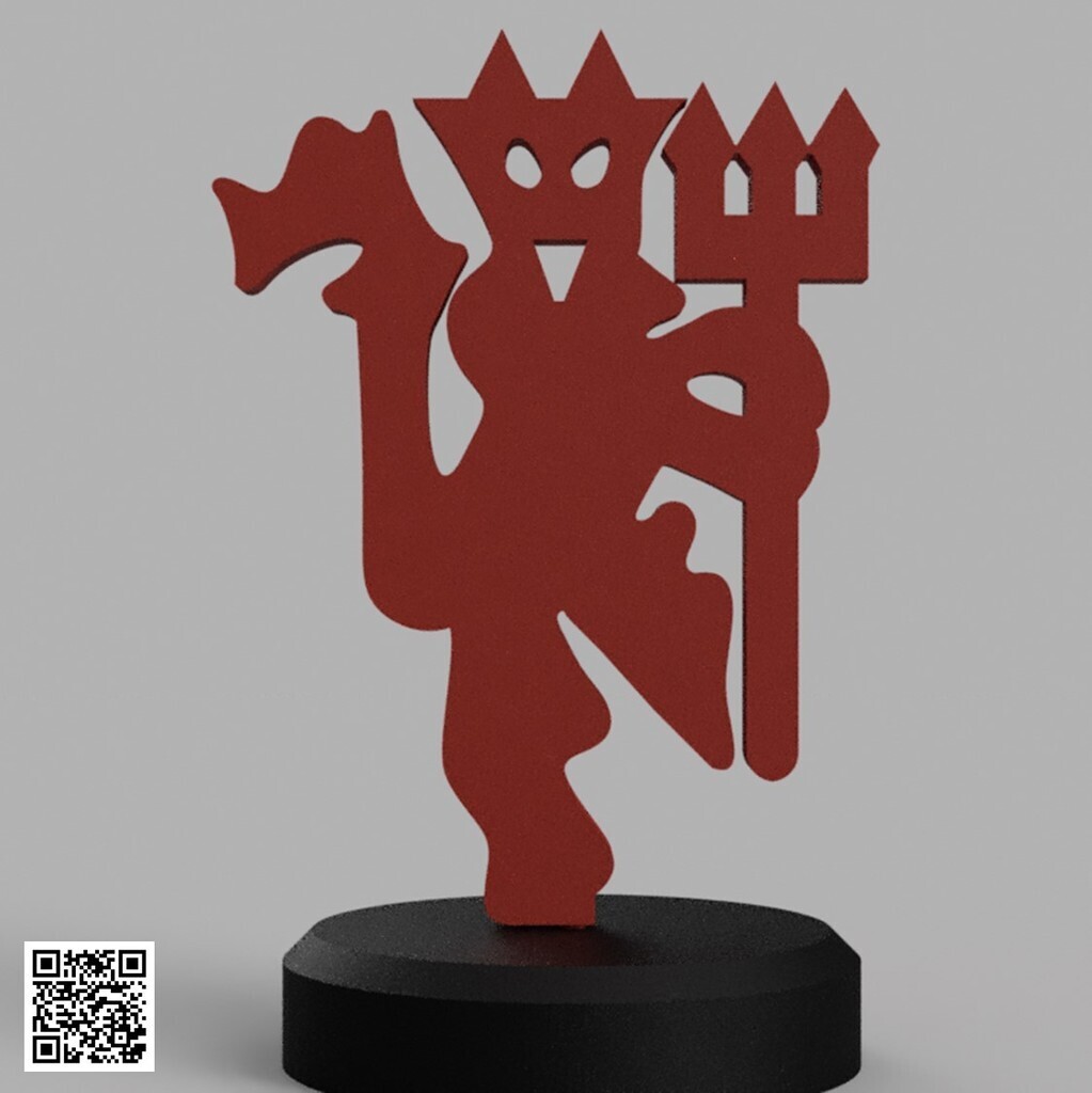 Free STL file Red Devil - Manchester United 😈 ・3D print object to ...