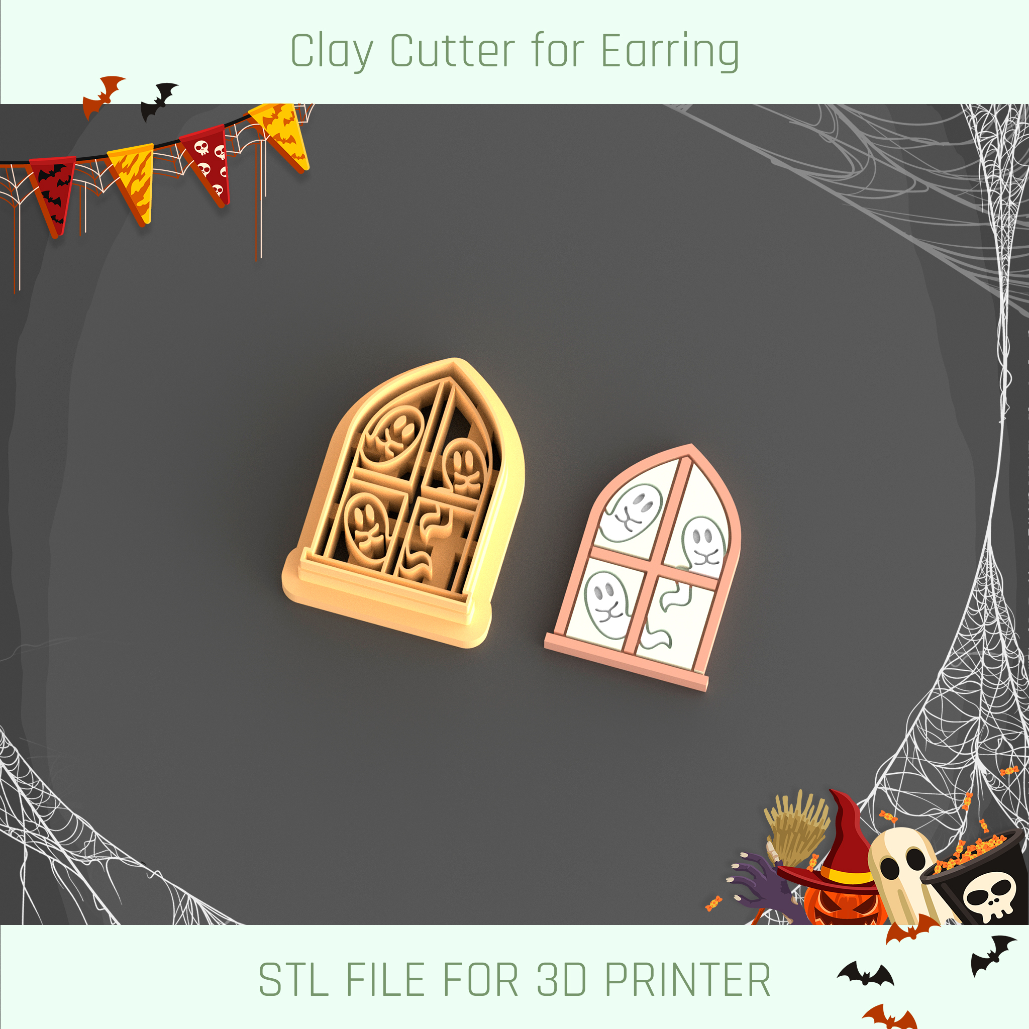 🪟 Window Ghosts・ 3D File for 3D printing・Cults