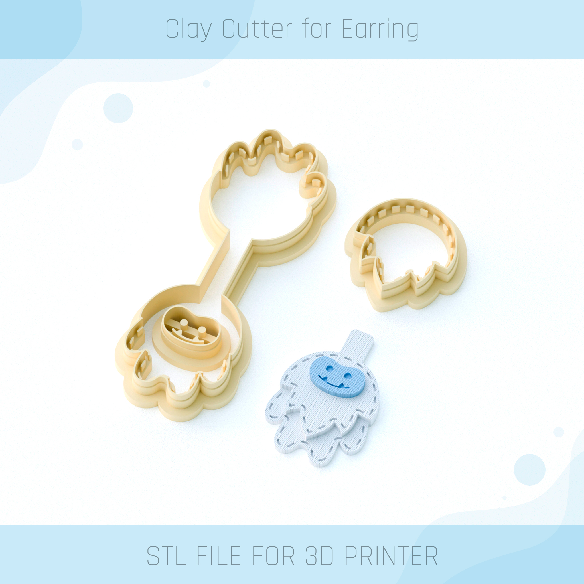 🗝️ Yeti Keychain Cutter・ 3D File for 3D printing・Cults