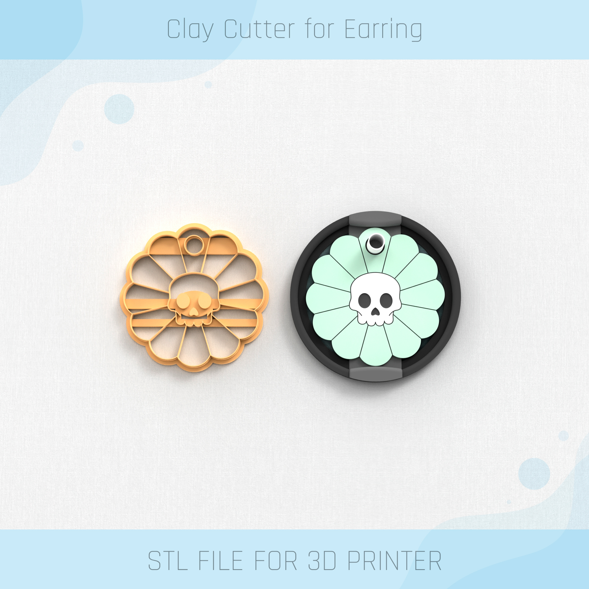 💀 Skull Flover Stanley Topper・ 3D File for 3D printing・Cults