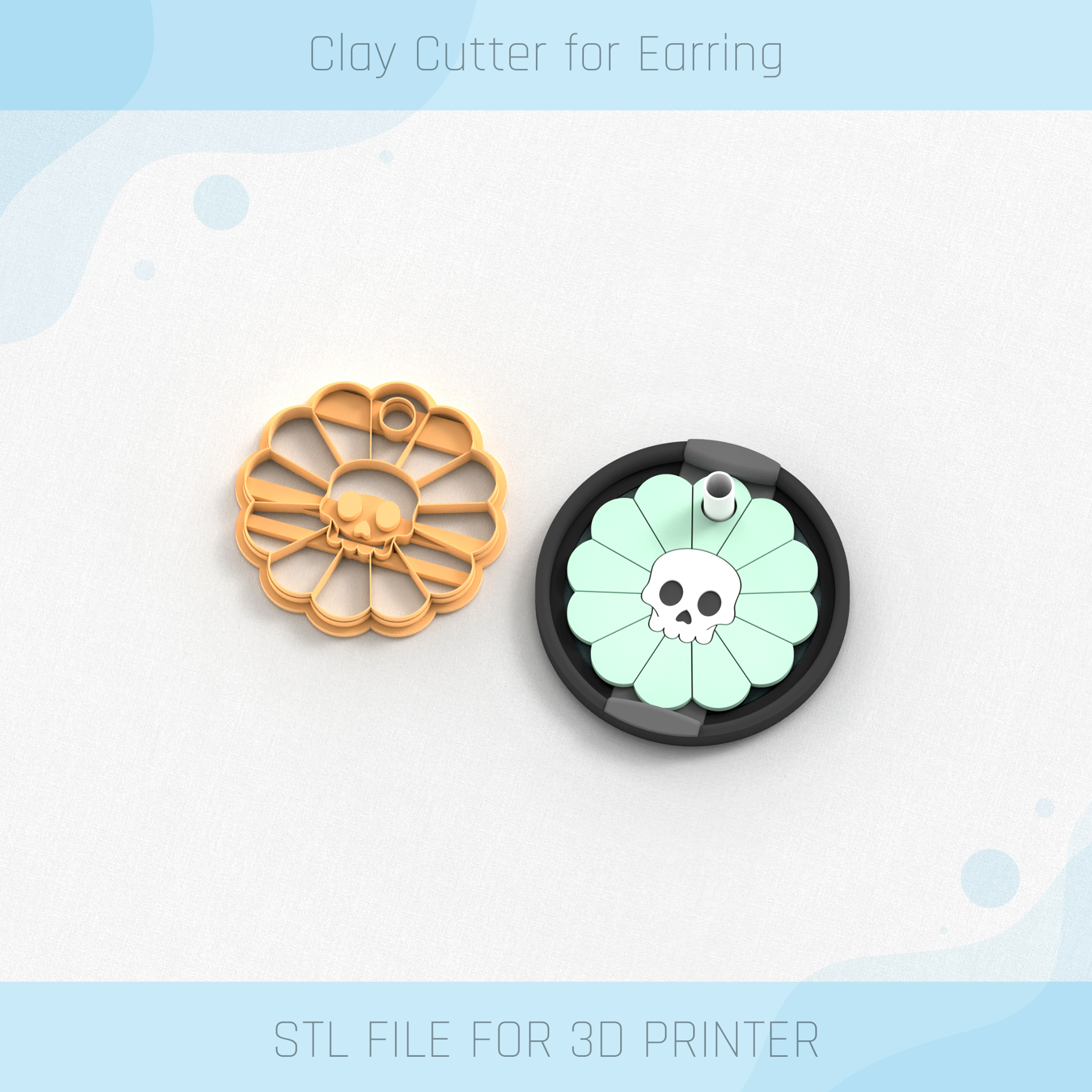 💀 Skull Flover Stanley Topper・ 3D File for 3D printing・Cults
