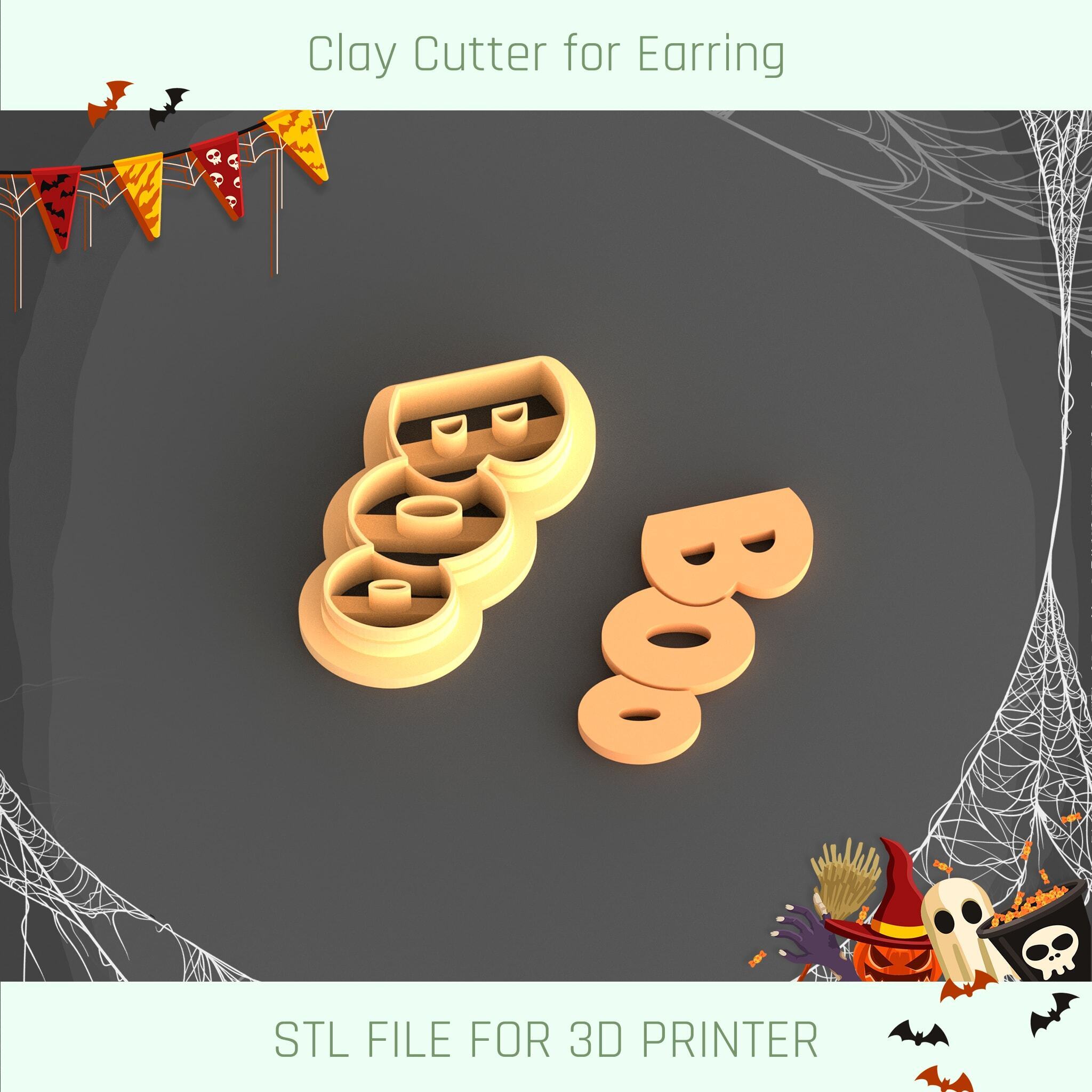 💍 Word Boo A・ 3D File for 3D printing・Cults