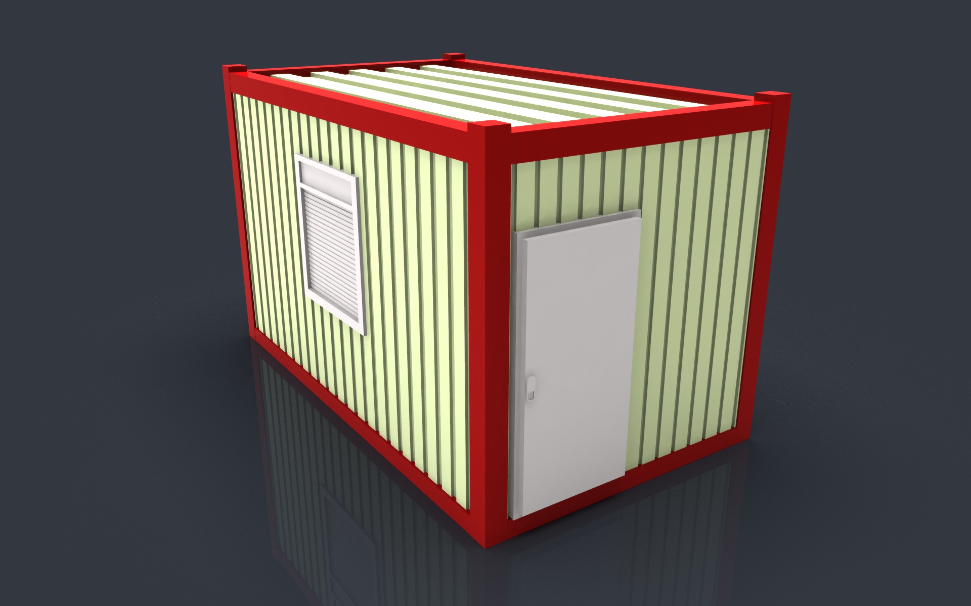 OBJ file Construction container office 🚧 ・3D printing design to ...