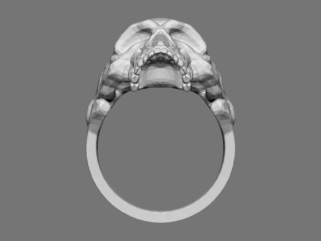 💀 Skull Ring・Free 3D File for ・Cults