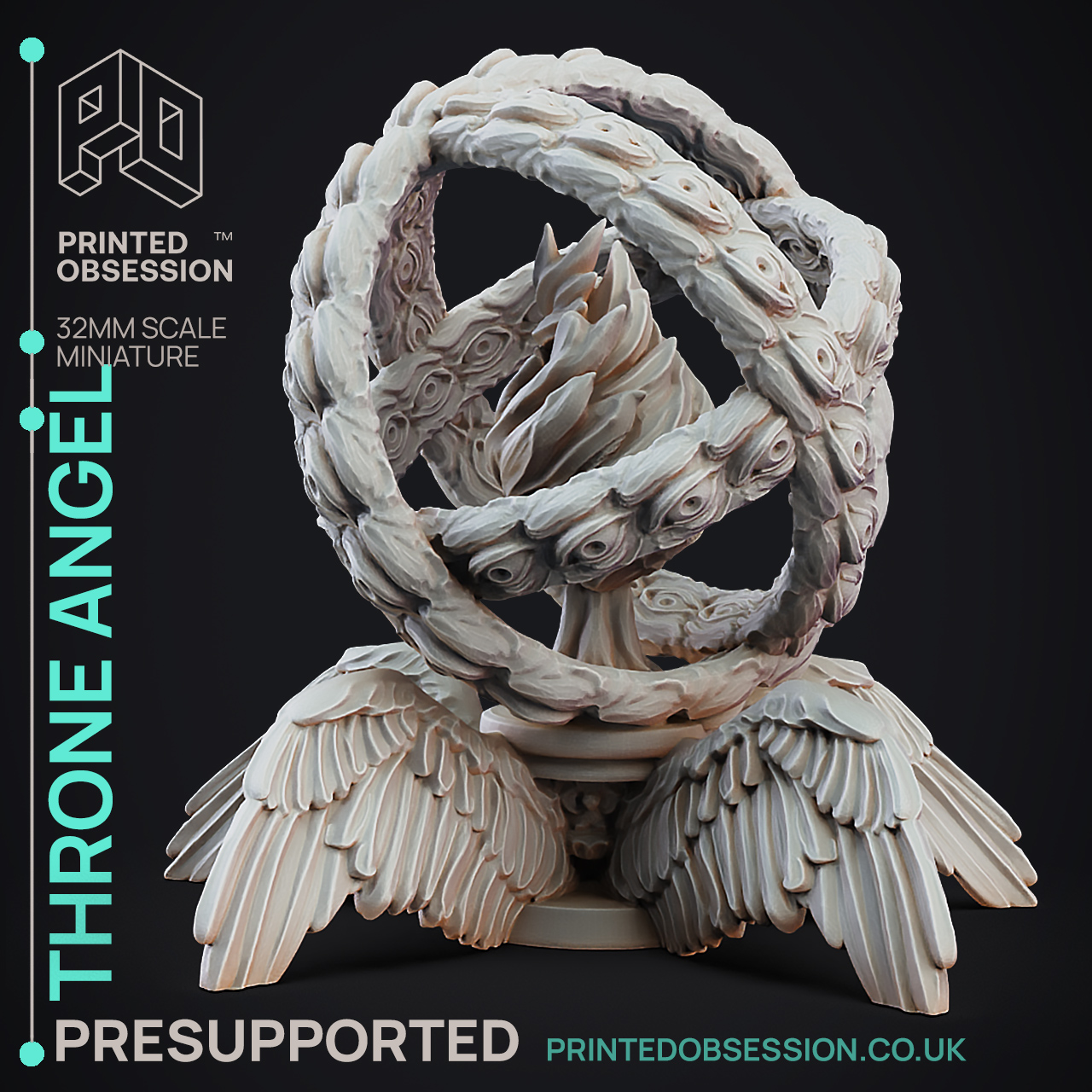 👼 Throne - High Angel - Heaven hath no Fury - 32mm scale [Pre-supported ...