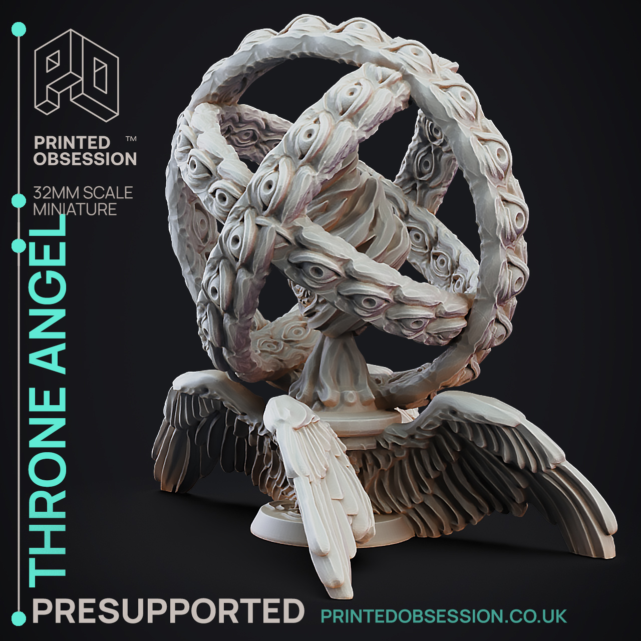 👼 Throne - High Angel - Heaven hath no Fury - 32mm scale [Pre-supported ...