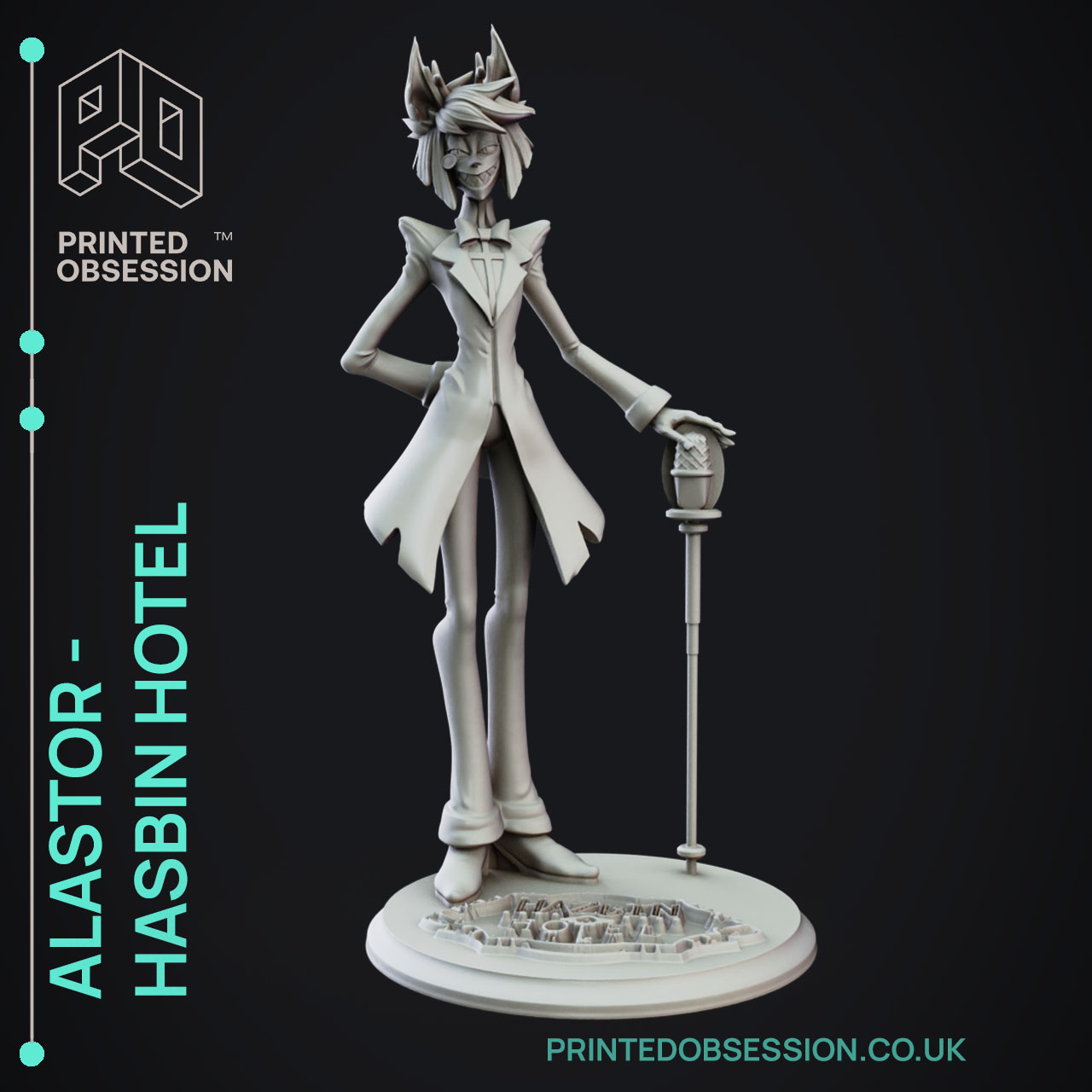 免费 STL 文件 Alastor - Hasbin Hotel - Fanart - 16cm model 🏨 ・可下载模板和 3D 打印・ ...