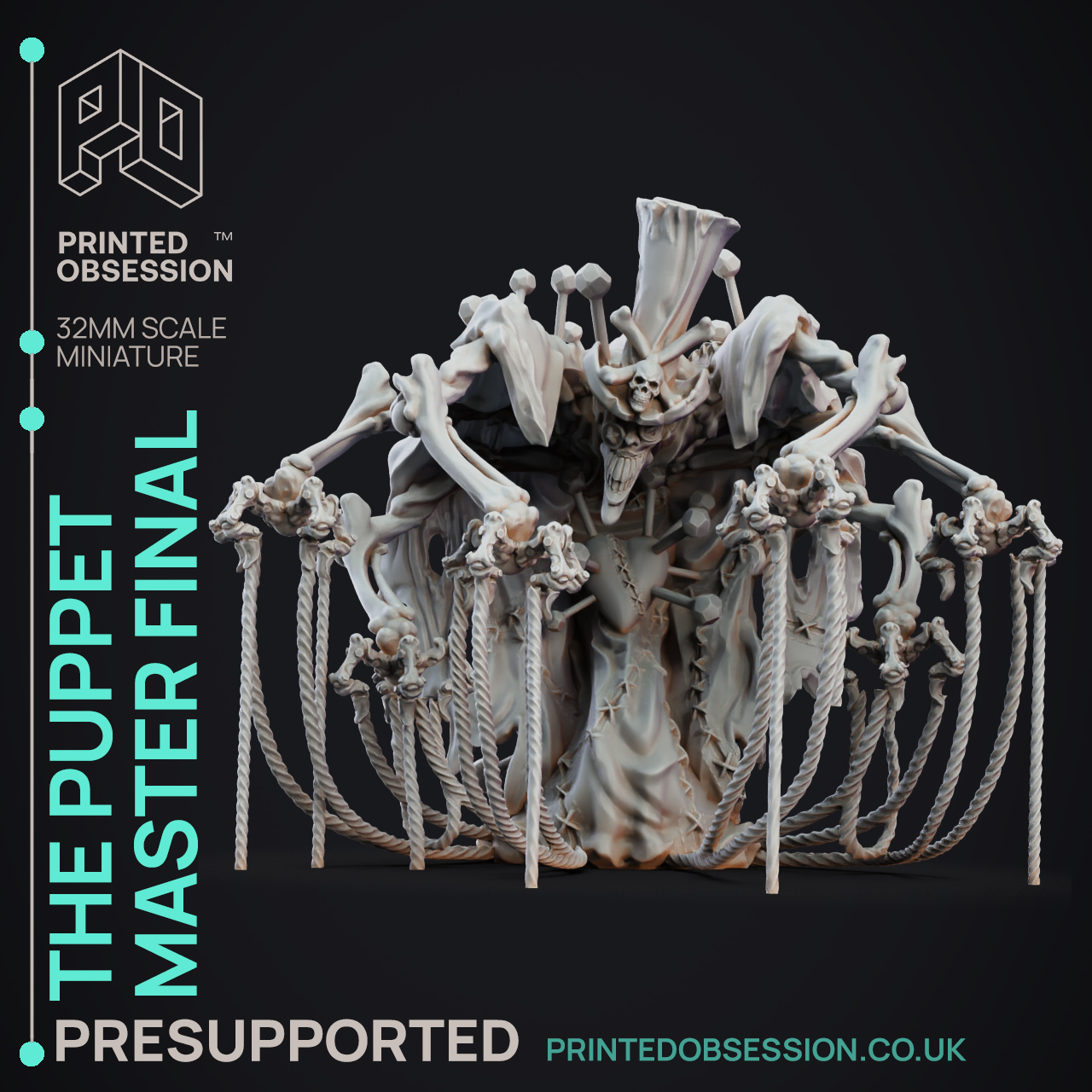 👹 Puppet Master Horror Form - Large D&D Monster - PRESUPPORTED - 32mm ...