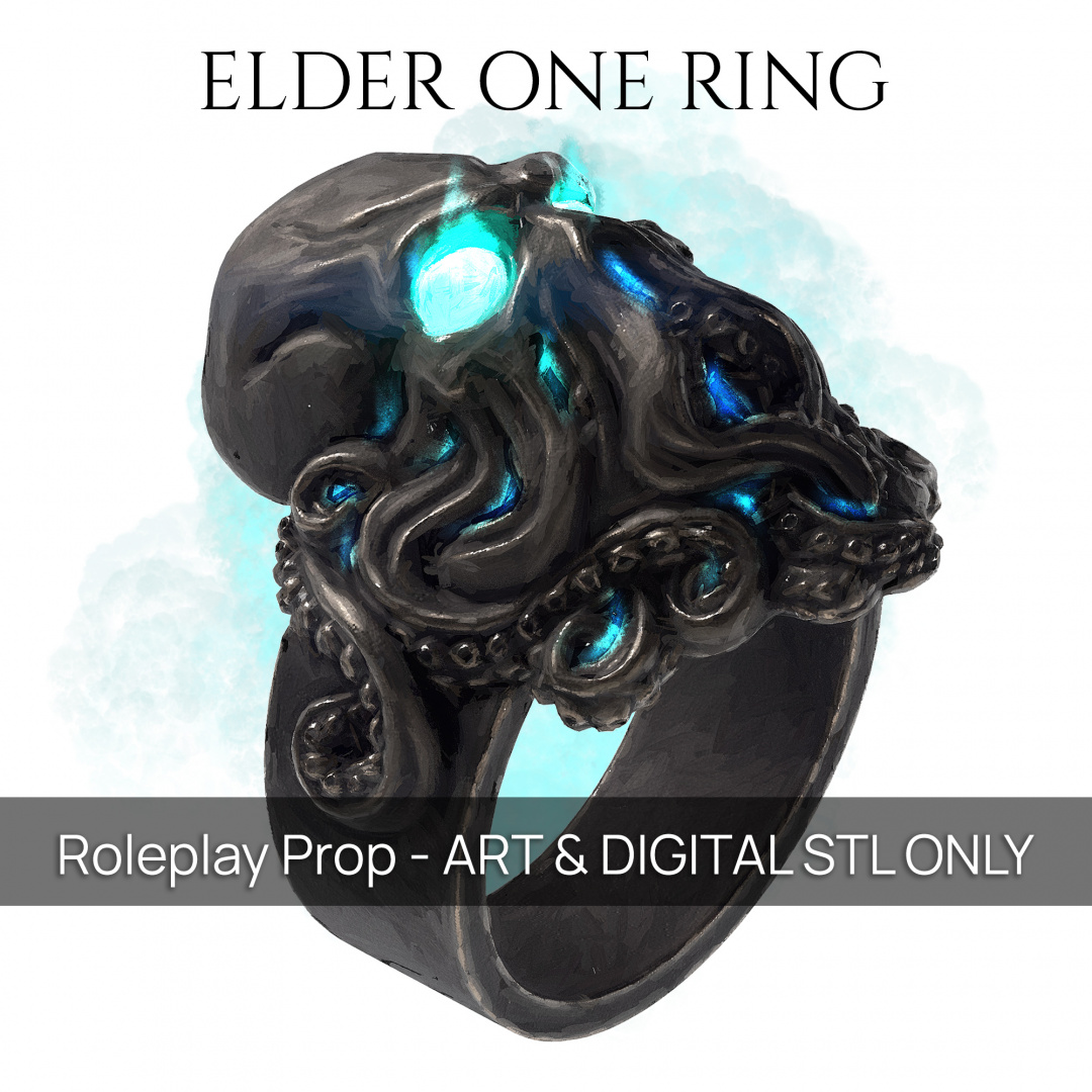 3D file Elder One Ring - D&D Handout - Ring - PRESUPPORTED 💍 ・3D ...