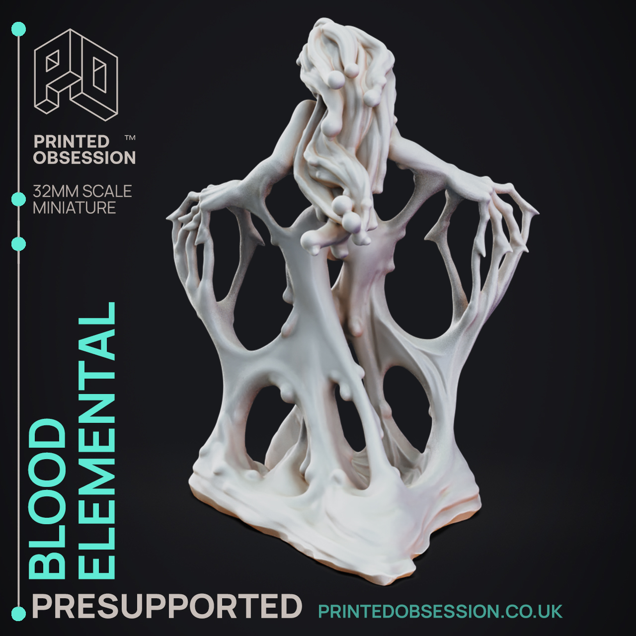 🩸 Blood Elemental - The Mists of Change - PRESUPPORTED - 32mm Scale・ 3D ...