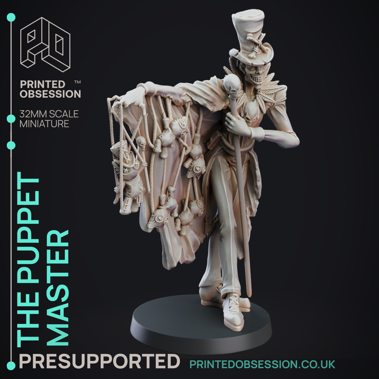 👹 The Puppet Master - D&D Minature - PRESUPPORTED - 32mm scale・ 3D File ...
