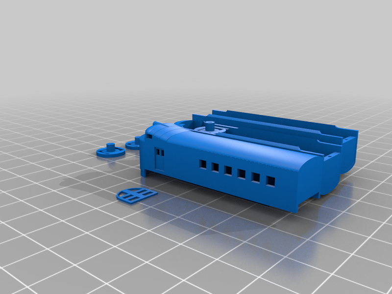 💎 green diamond train・Free 3D File for ・Cults