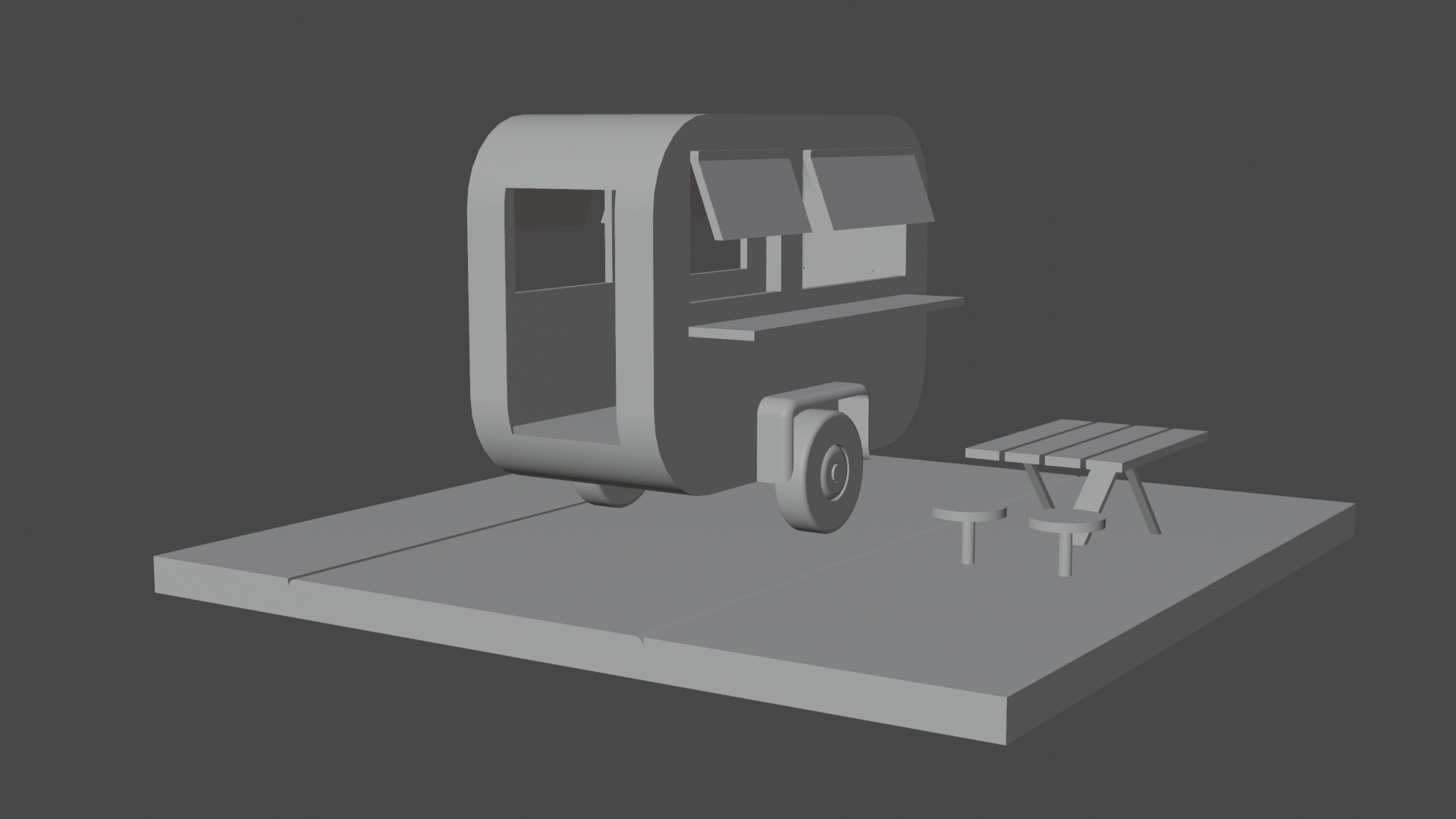 OBJ file foodtruck 👽 ・3D printer design to download・Cults