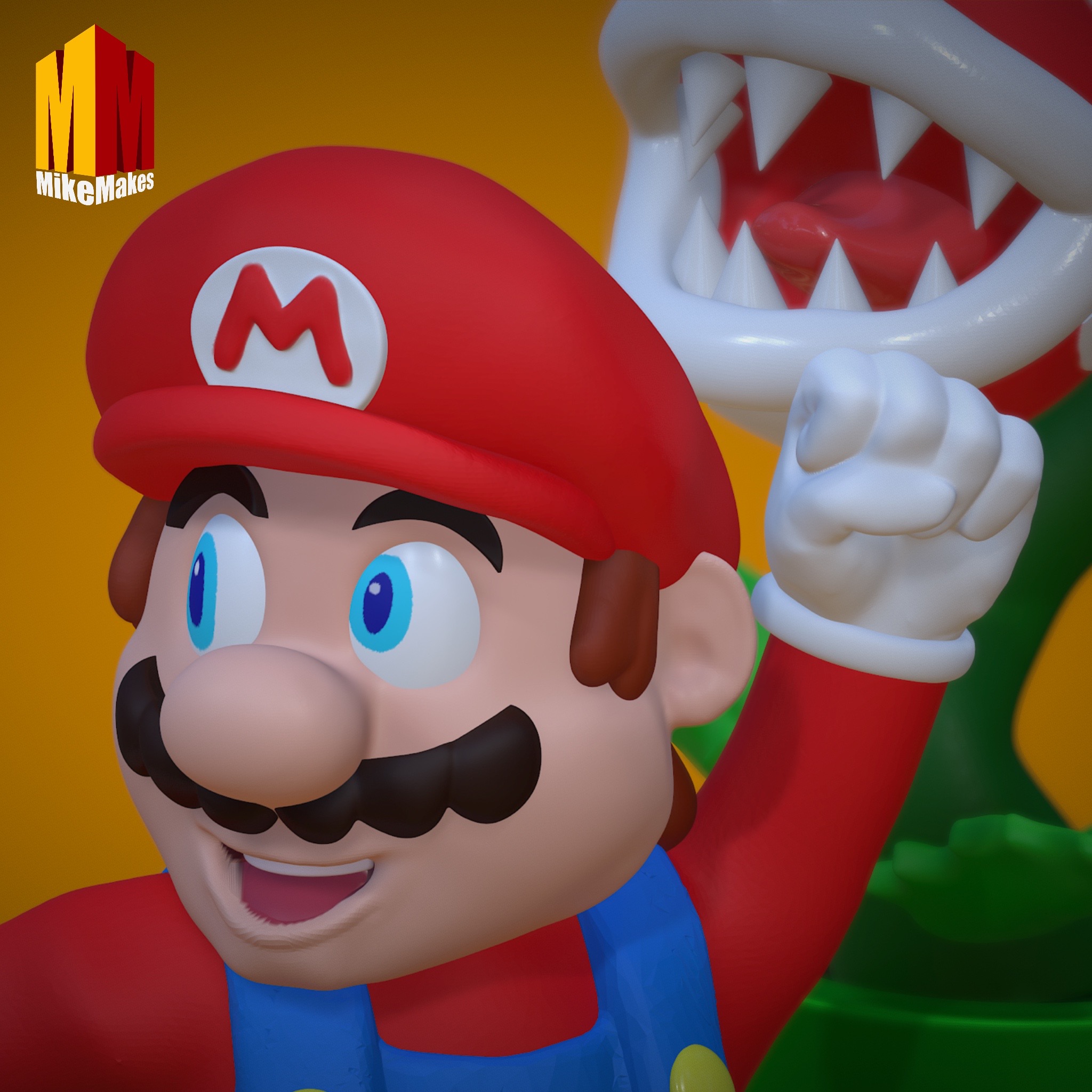 🐢 Super Mario Statue Nintendo Diorama・ STL File for ・Cults