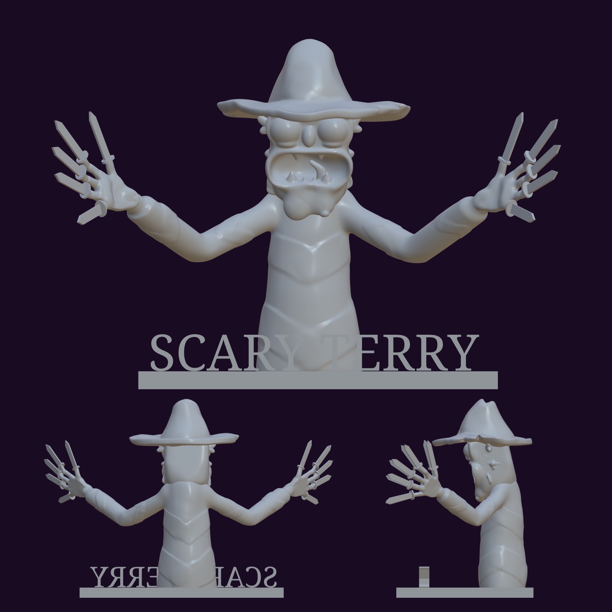 👤 Scary Terry Figure, Scary Terry Bust, Rick and Morty Bust, Rick and ...