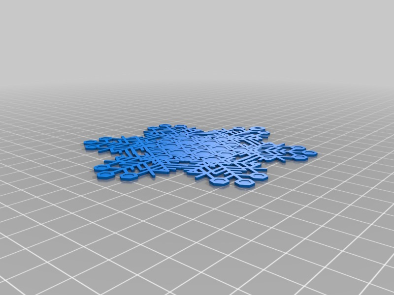Free 3D file Snowflake 1 Custom ️ ・Template to download and 3D print・Cults