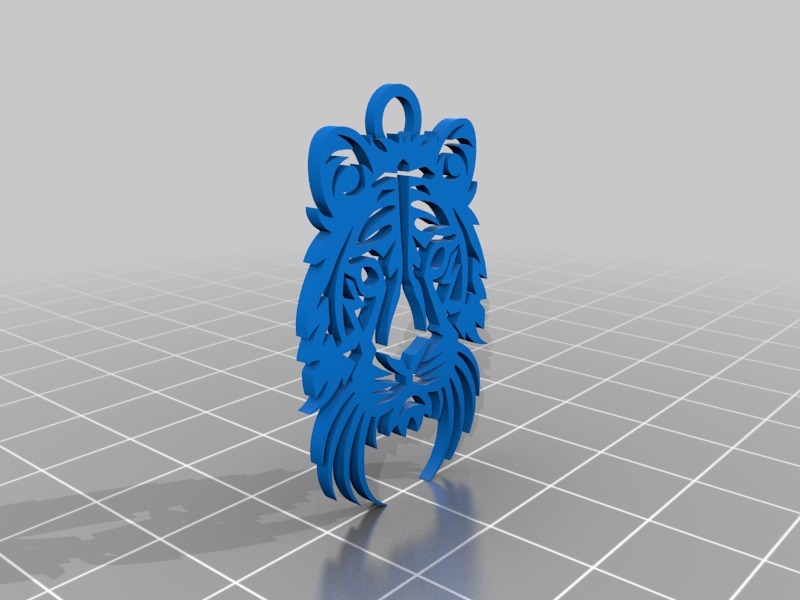 🐅 Simple tiger 2D・Free 3D File for ・Cults