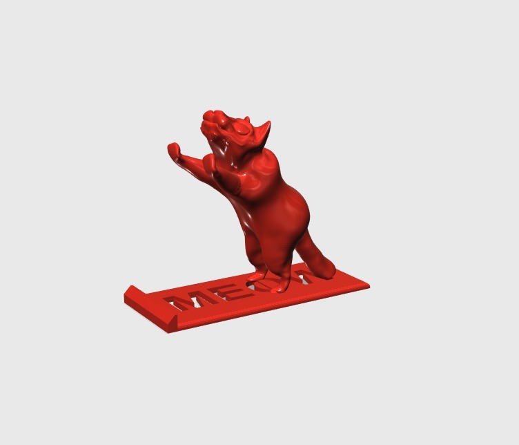 🐱 Cat phone holder N2・Free 3D File for ・Cults