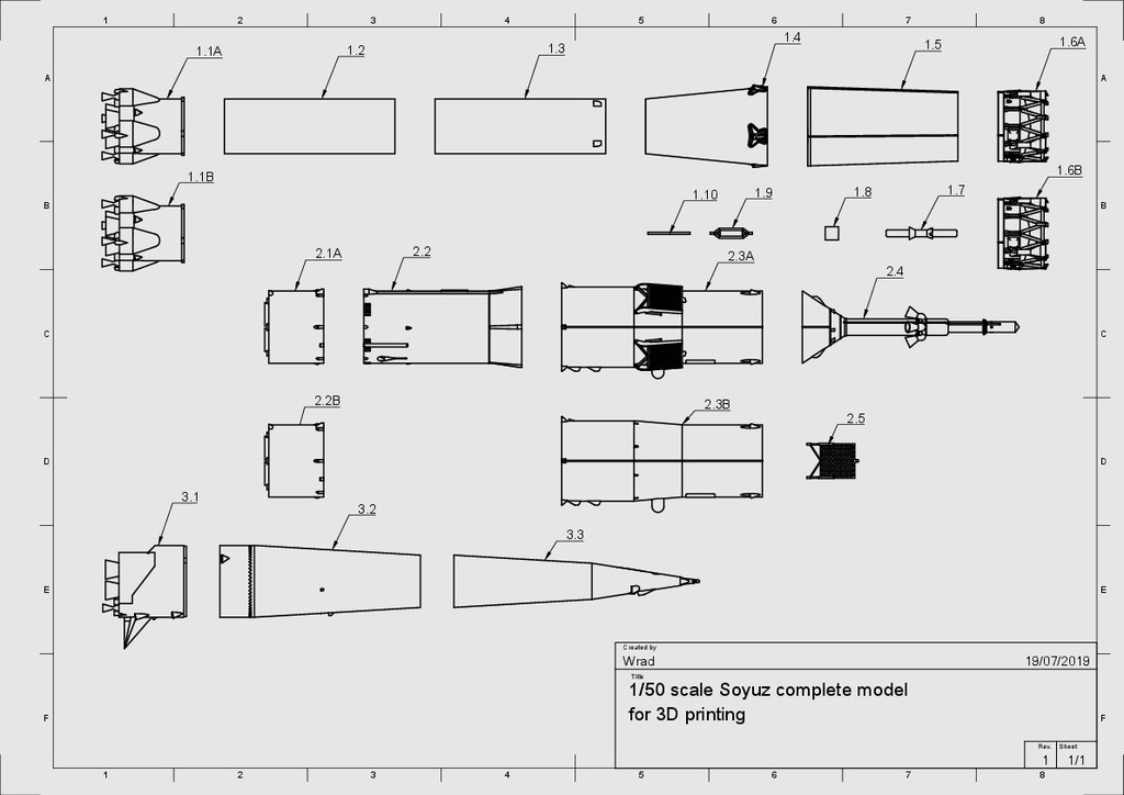 🚀 Soyuz-FG rocket・Free 3D File for ・Cults