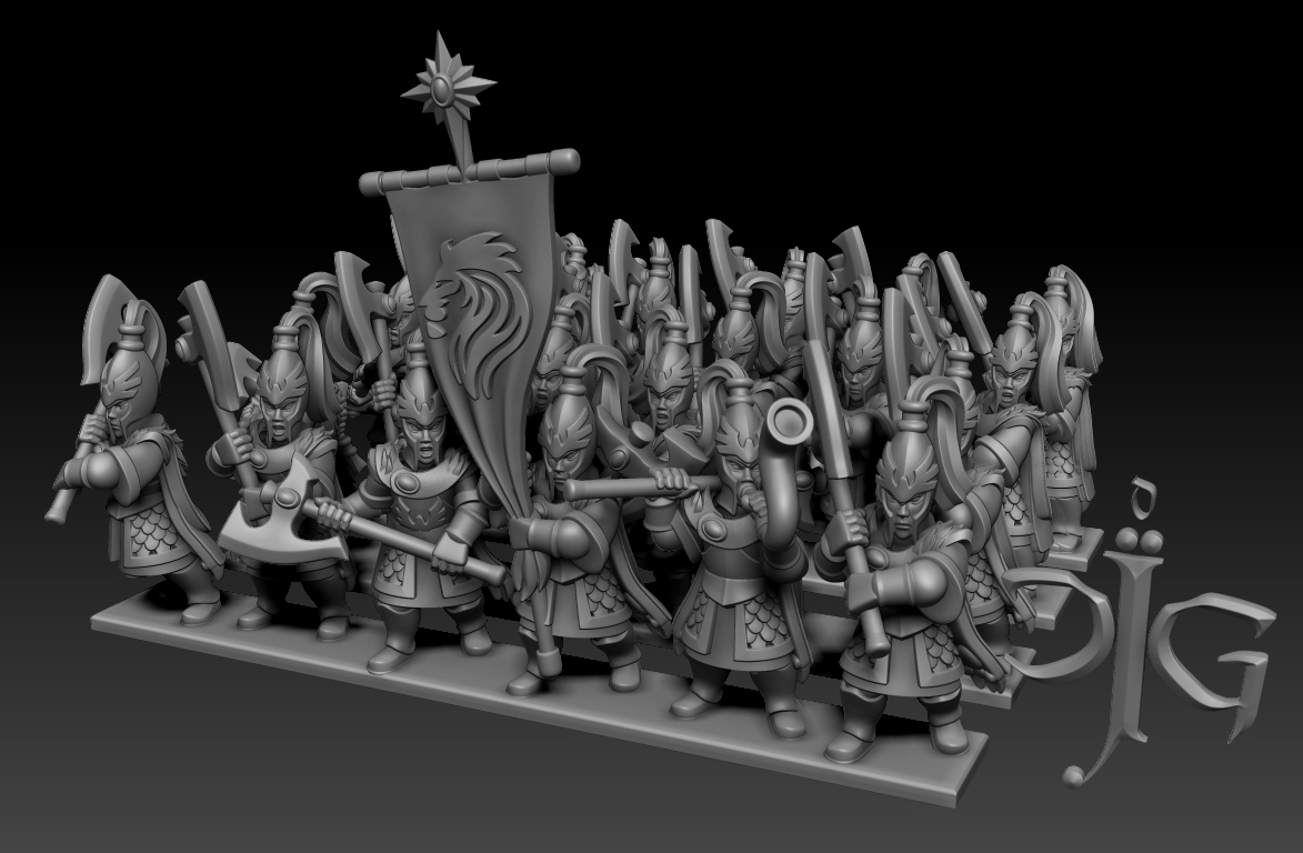 🎨 WhiteLion Regiment・ STL File for ・Cults