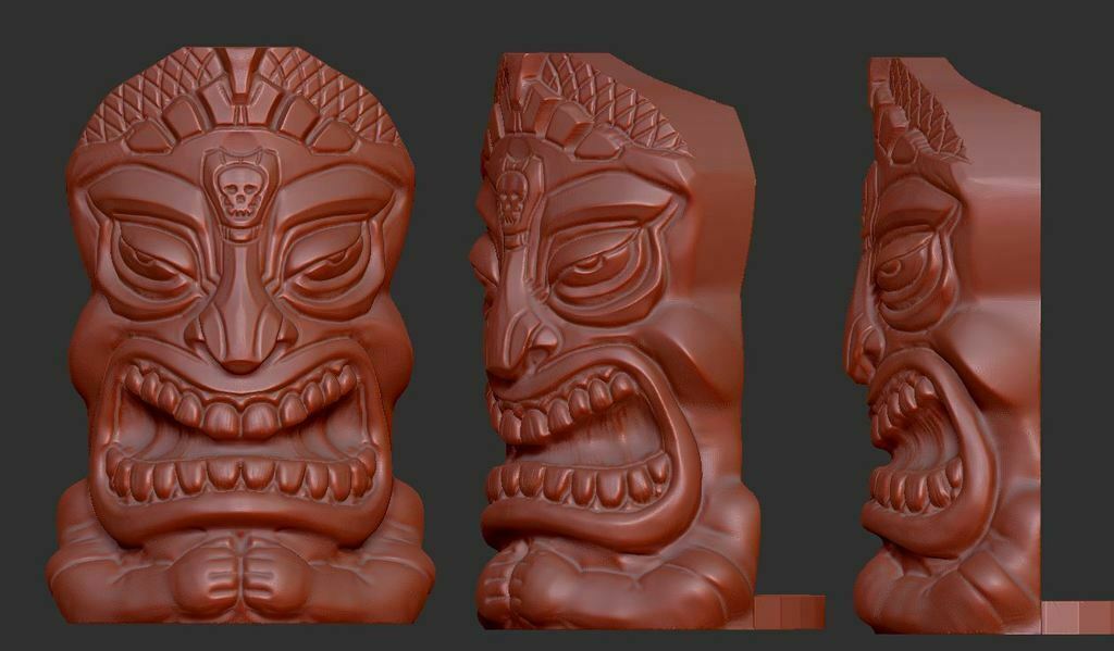 🪞 Tiki V1・Free 3D File for ・Cults