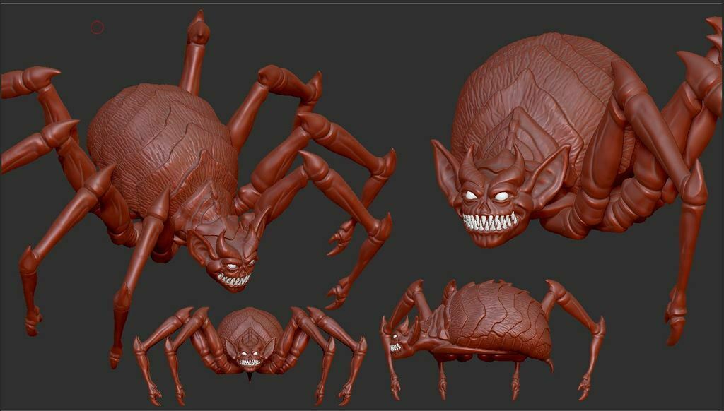 Free 3D file Demon Spider 🕷️・Template to download and 3D print・Cults