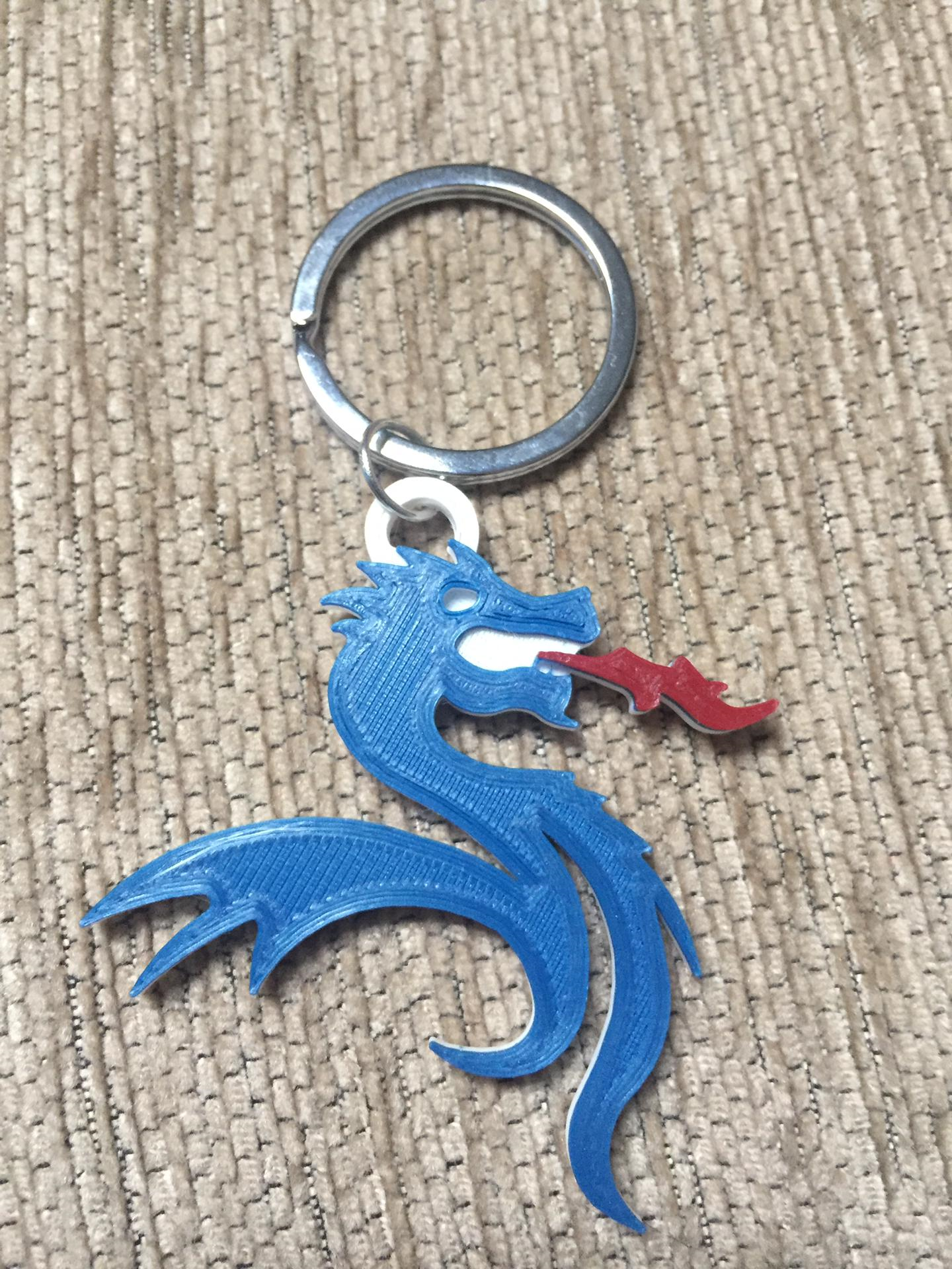 STL file FCP Dragon Key ring 🐉 ・3D printable model to download・Cults