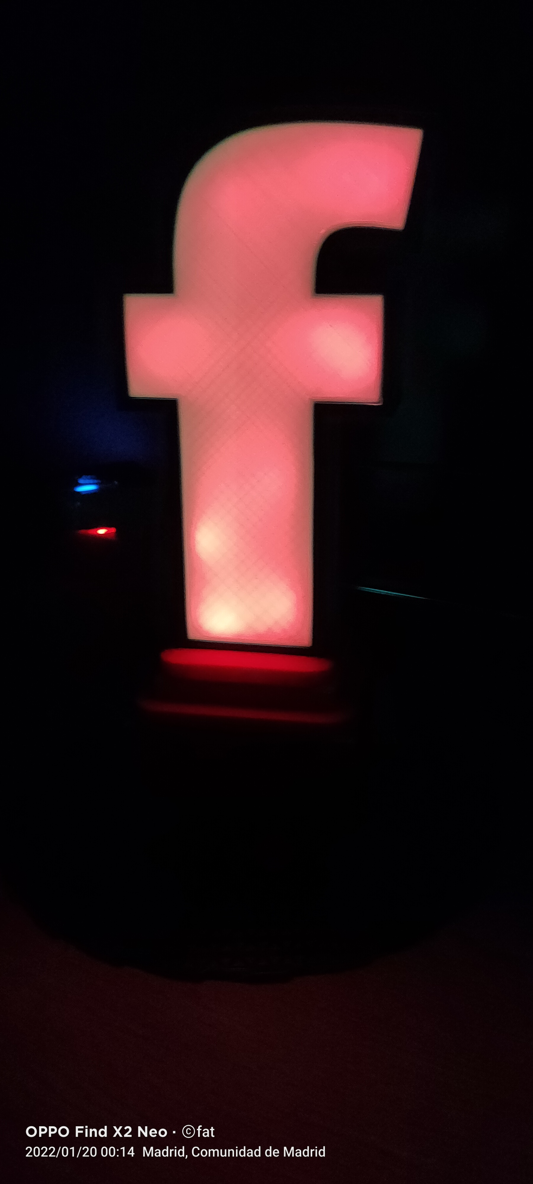 OBJ file Ambient lamp Facebook, led and phosphorous 🔦 (GCODE)・3D ...