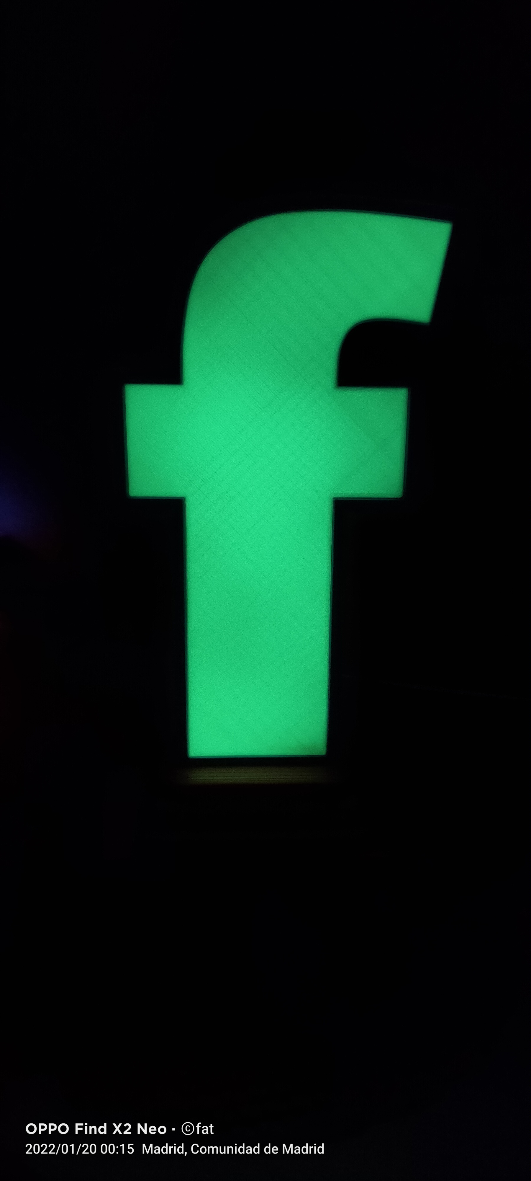 OBJ file Ambient lamp Facebook, led and phosphorous 🔦 (GCODE)・3D ...
