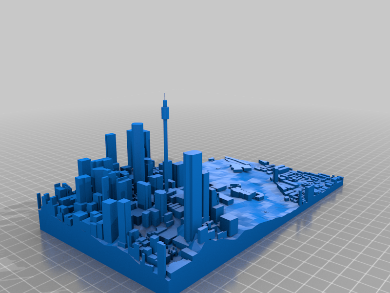 🏙️ City of Sydney Cityscape・Free STL File for ・Cults
