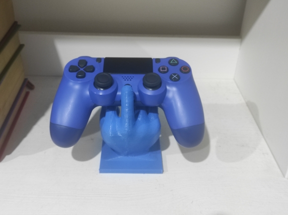 🎮 MIddle finger playstation 4, PS4 controller stand・ STL File for ・Cults