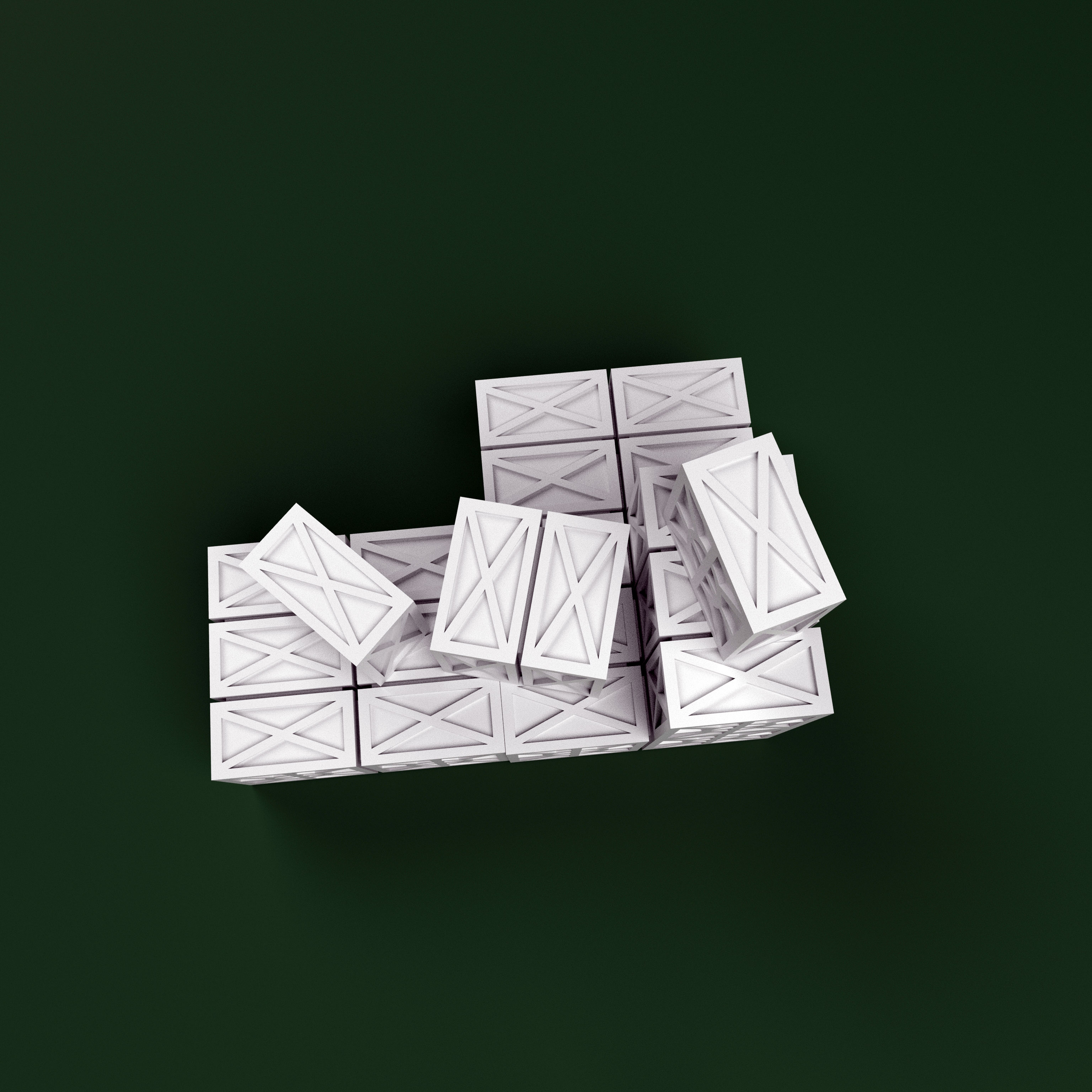 ♟ Sci-fi supply boxes 02・Free STL File for ・Cults