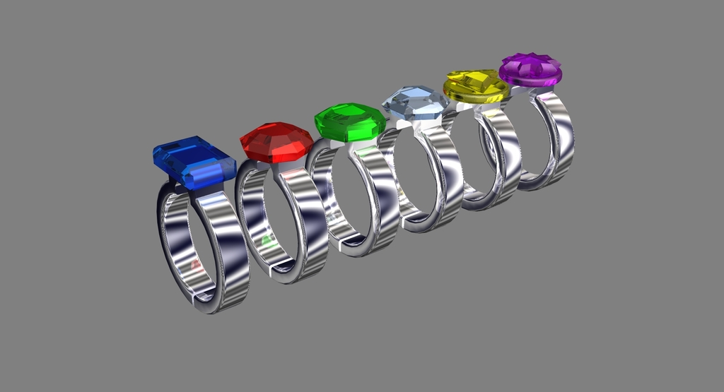 Free 3D file Little Kids Ring - Interchangeable Gems 💍 ・3D printable ...