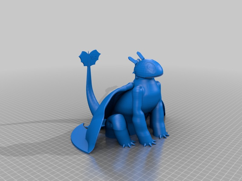 🚆 Toothless - How to Train Your Dragon・Free 3D File for ・Cults