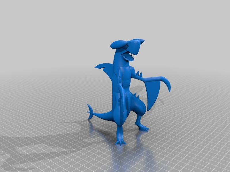 Free 3D file Garchomp 🐉 ・3D printer design to download・Cults