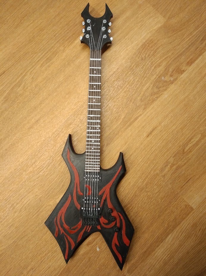 🤑 Bc Rich Warlock mini Guitar model・Free STL File for 3D printing・Cults