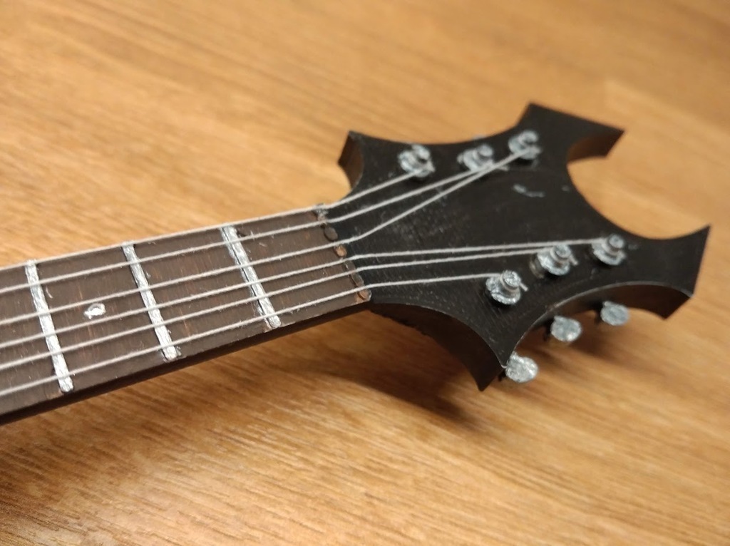 🤑 Bc Rich Warlock mini Guitar model・Free STL File for 3D printing・Cults