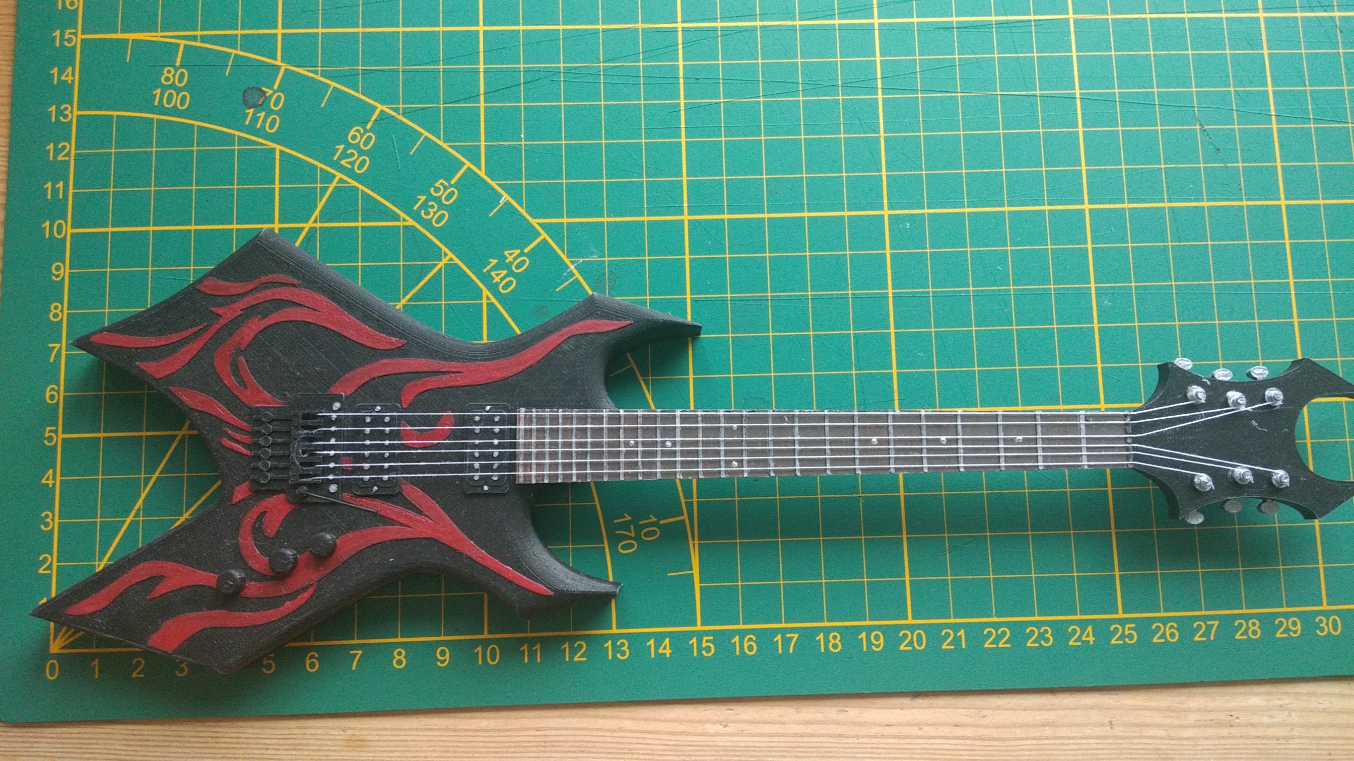 🤑 Bc Rich Warlock mini Guitar model・Free STL File for 3D printing・Cults