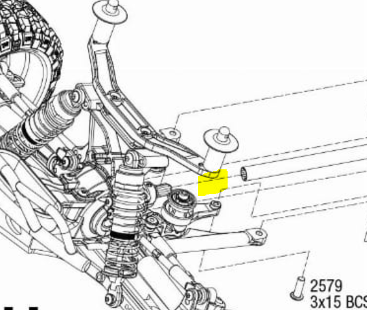 🚁 Slash/rustler main shaft spacer・Free 3D File for ・Cults
