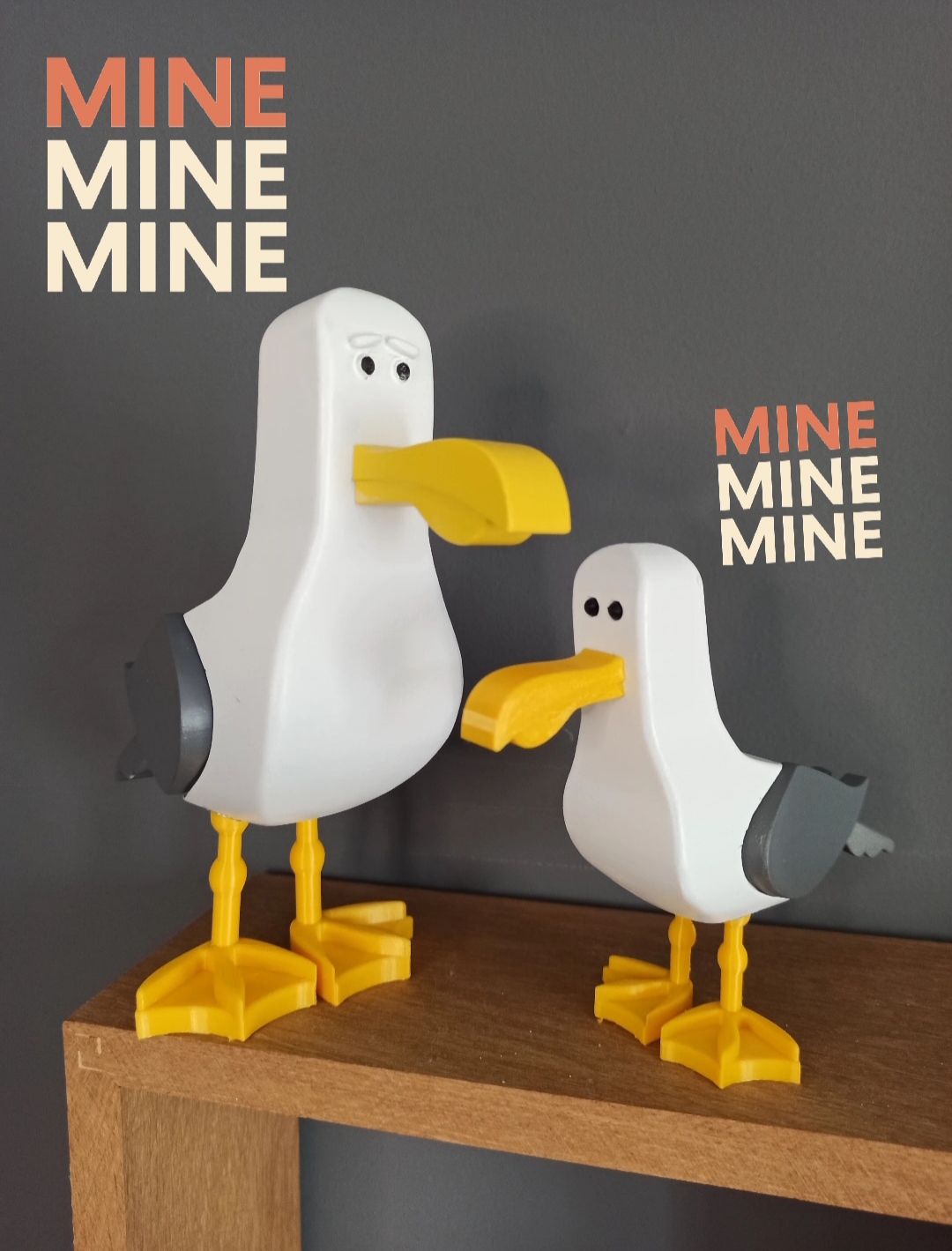 🗺️ Pixar Seagulls World of Nemo・Free STL File for ・Cults