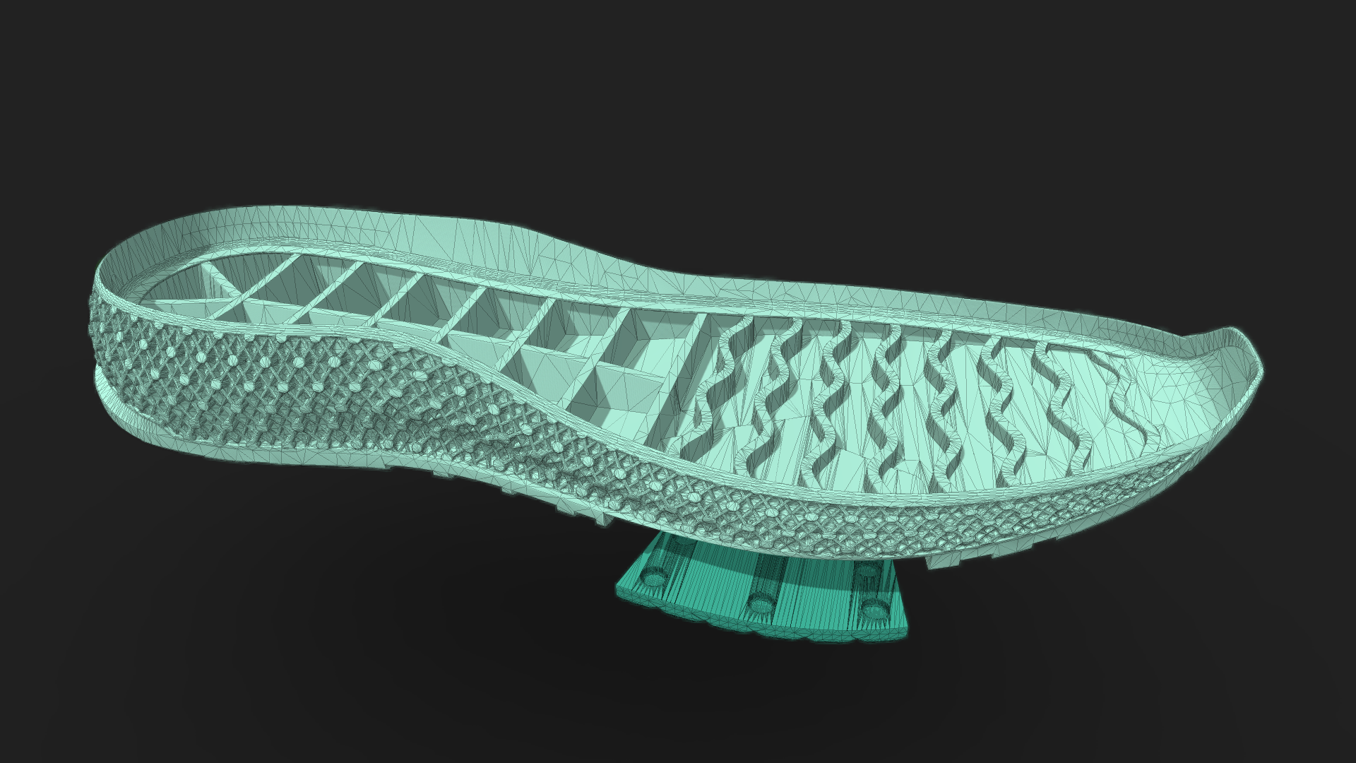 STL file Sneakers Futurecraft 4D sport sole size 40 3d printed model 👟 ・3D printer model to ...