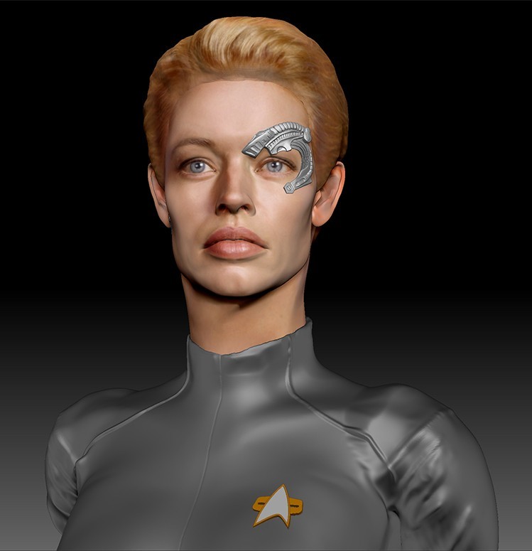 3D file Star Trek Seven of Nine Jeri Ryan ⭐ ・Model to download and 3D ...