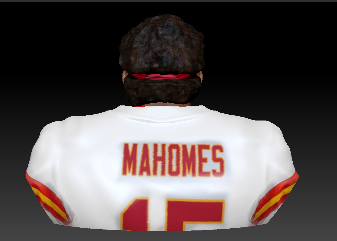 👤 NFL Patrick Mahomes 3d print bust・ 3D File for 3D printing・Cults