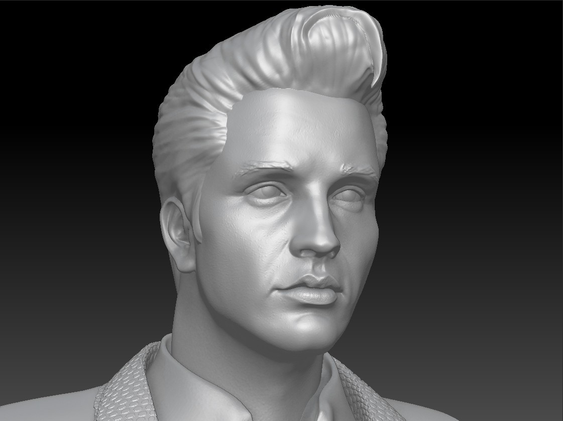 🤴 Elvis Presley The King bust・ 3D File for ・Cults