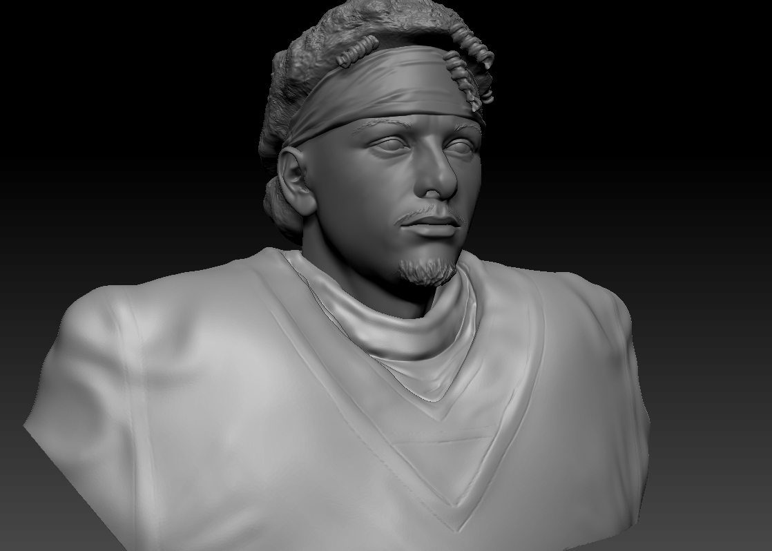 👤 NFL Patrick Mahomes 3d print bust・ 3D File for 3D printing・Cults
