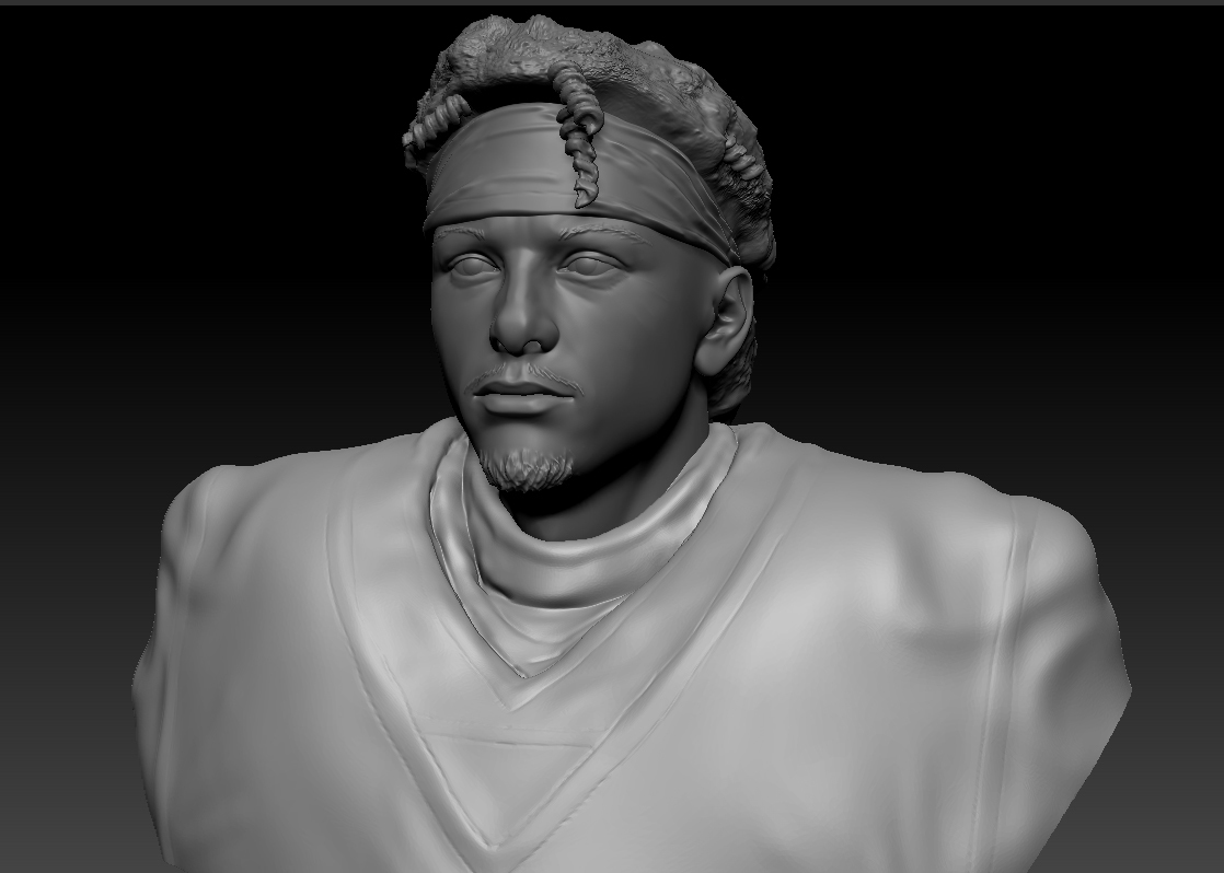 👤 NFL Patrick Mahomes 3d print bust・ 3D File for 3D printing・Cults