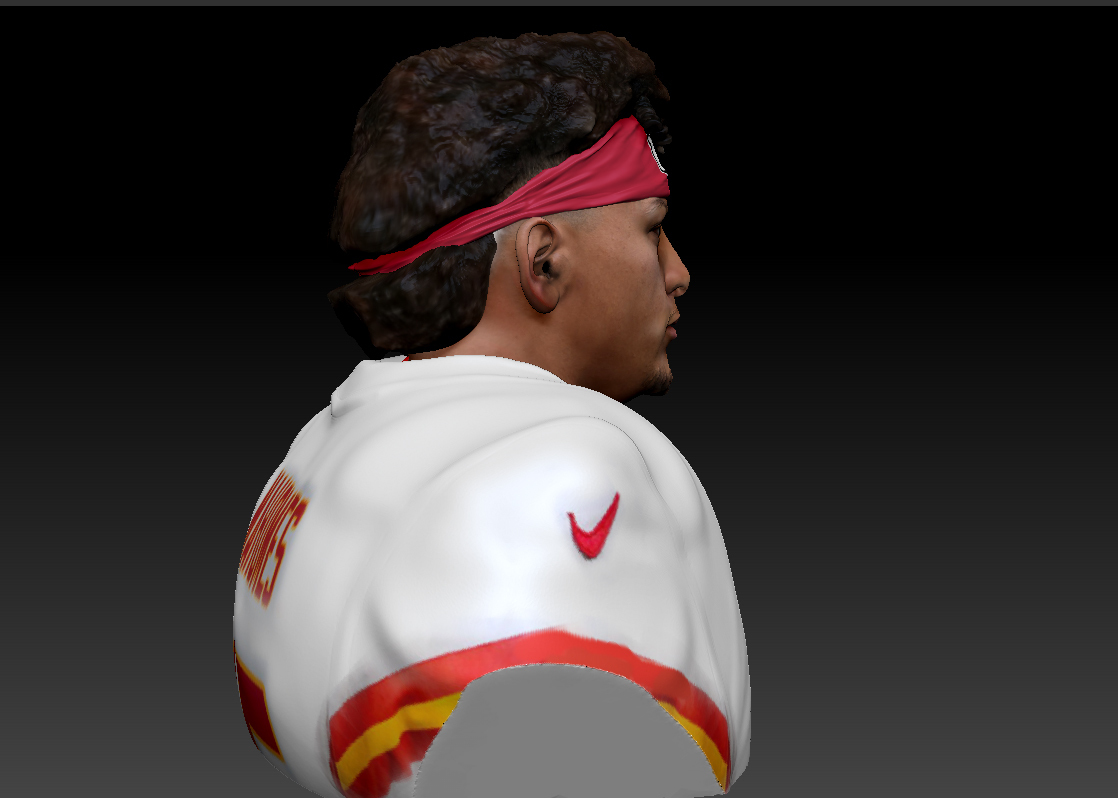 👤 NFL Patrick Mahomes 3d print bust・ 3D File for 3D printing・Cults
