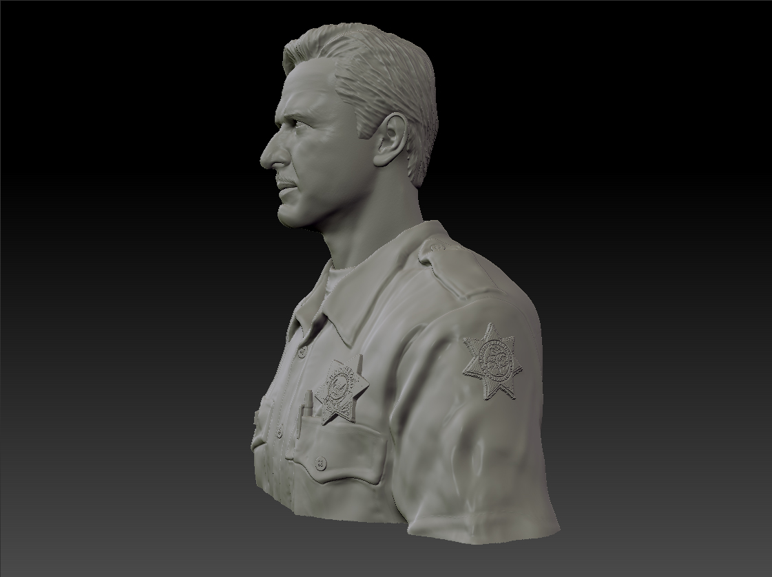 ️ Scream 1 Dewey Riley David Arquette bust・ 3D File for 3D printing・Cults